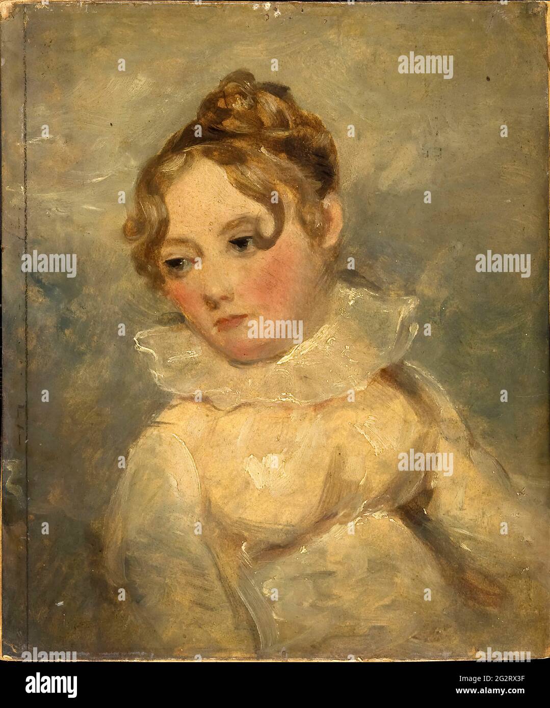 John Constable - Portrait of a Girl Stock Photo - Alamy