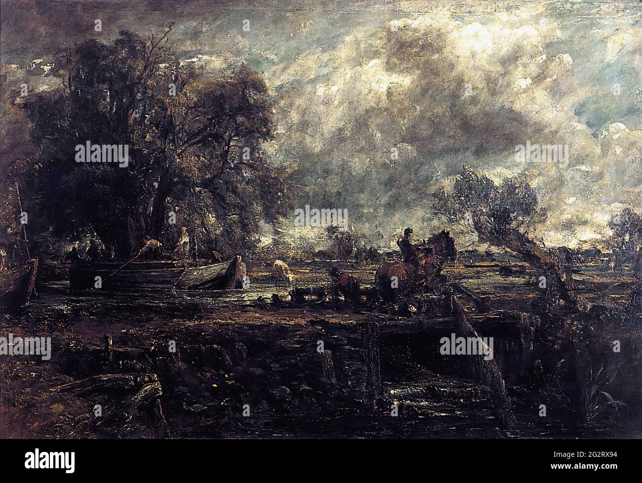 John Constable - Sketch Leaping Horse 1824 Stock Photo - Alamy