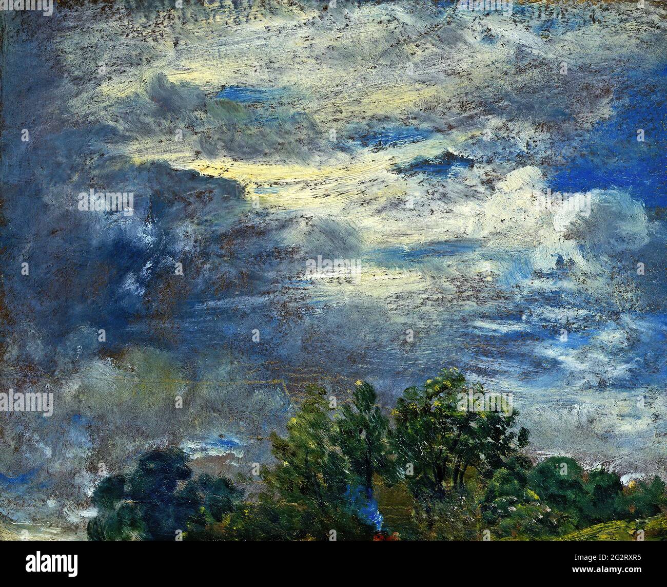 John Constable - Study of Sky and Trees Stock Photo - Alamy