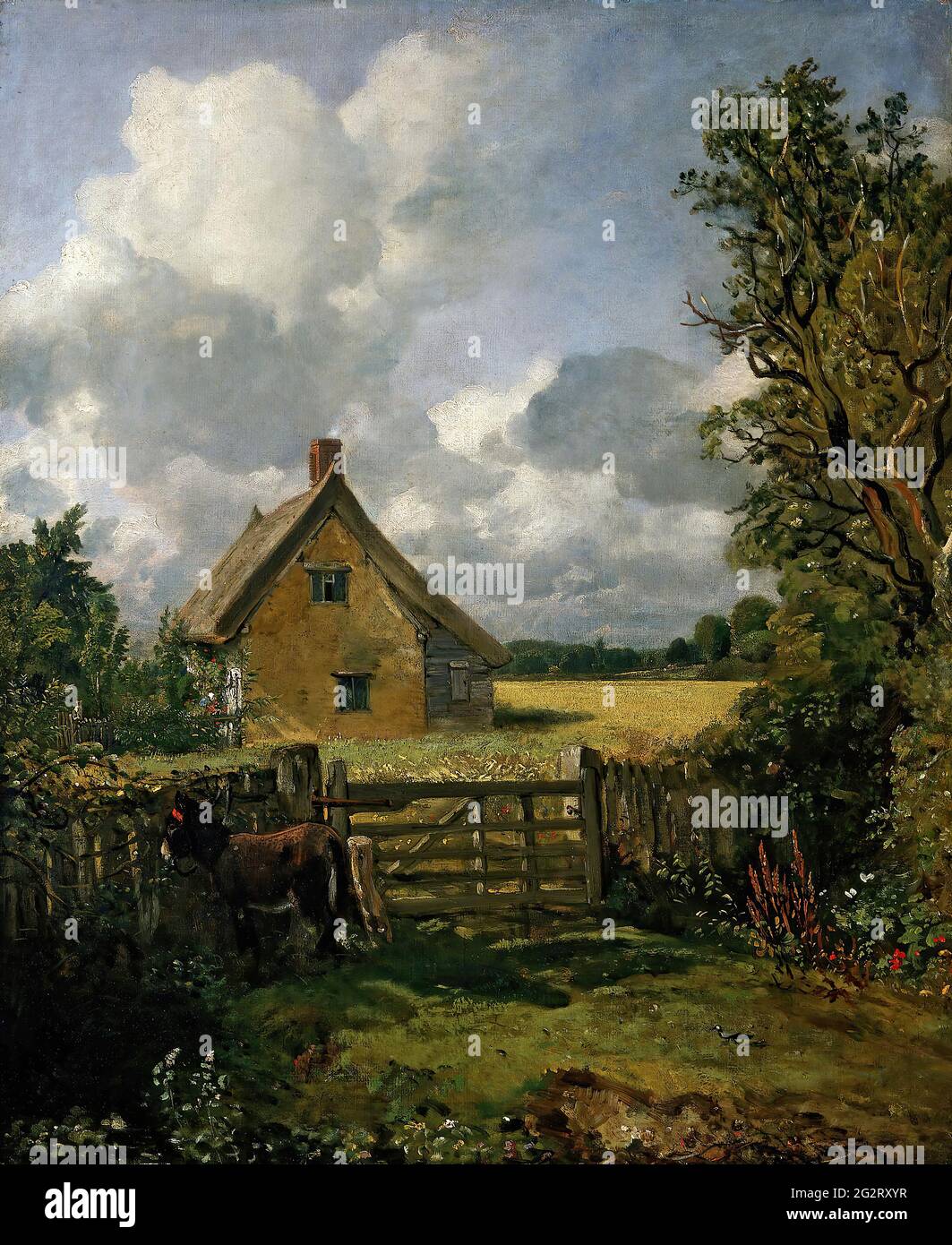 John Constable - the Cottage in a Cornfield Stock Photo - Alamy