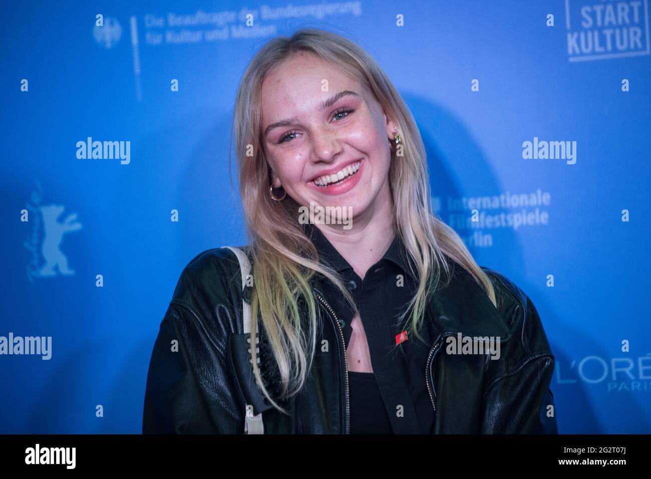 Berlin, Germany. 12th June, 2021. German actress Jule Hermann arrives ...