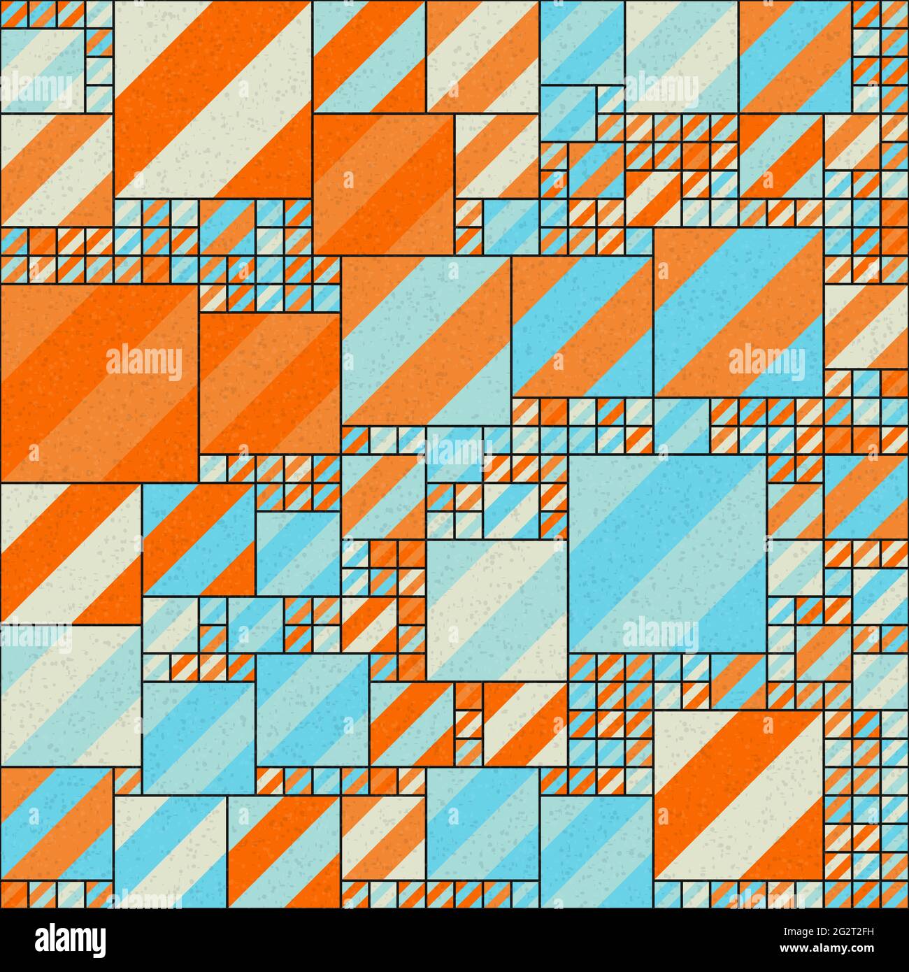 Abstract Geometrical generative computational art illustration Stock ...