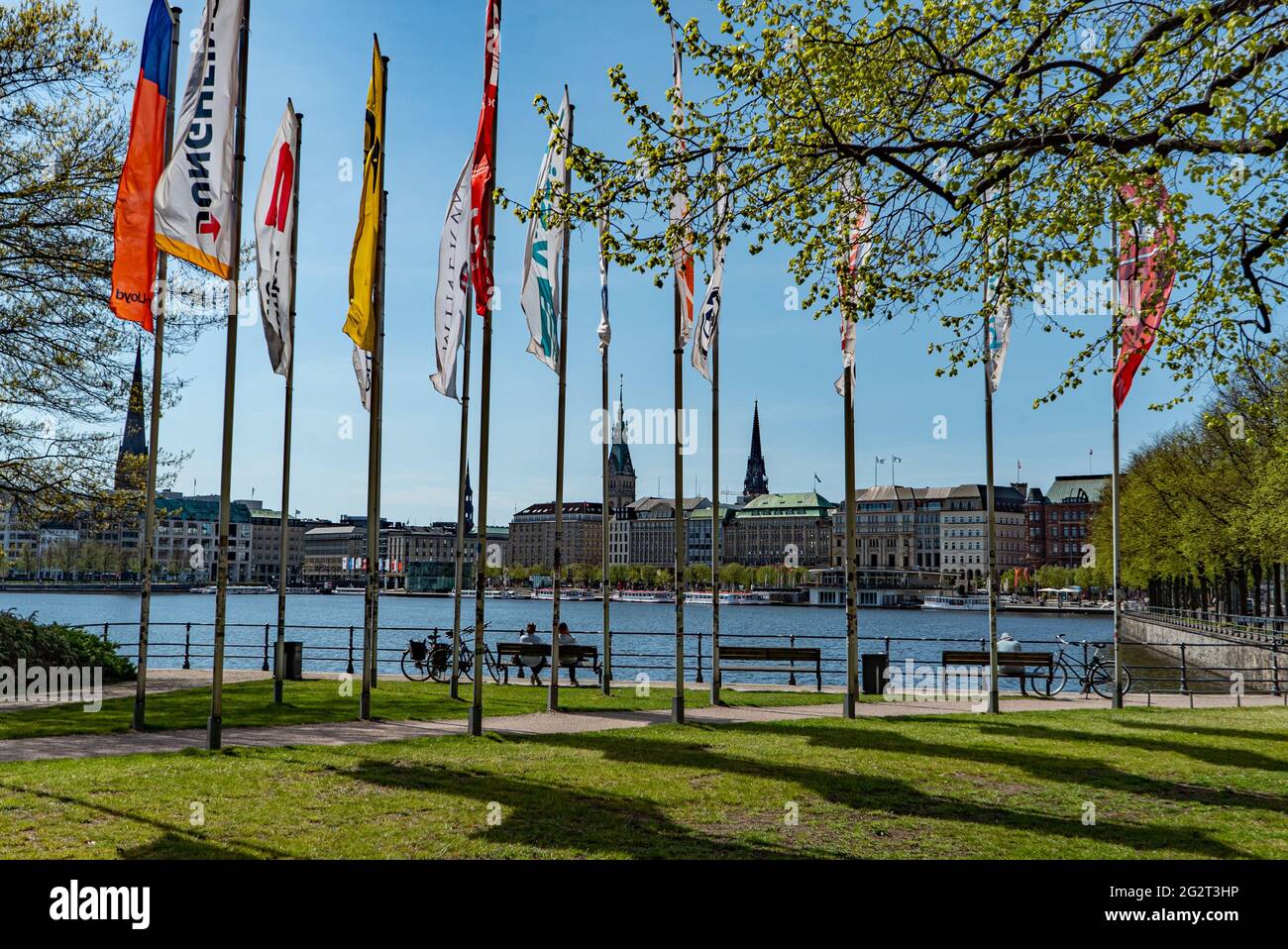 Hamburger alster panorama hi-res stock photography and images - Alamy