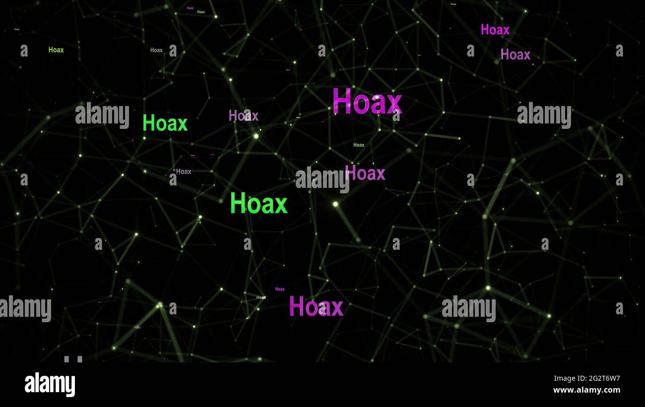 Hoax text against abstract background Stock Photo - Alamy