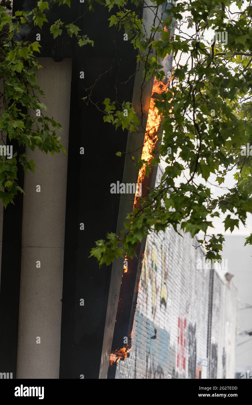 Seattle, USA. 8th Jun, 2021. Mid-day Seattle Fire Department responding ...