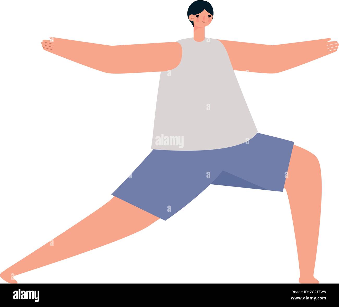 fitness man illustration Stock Vector Image & Art - Alamy