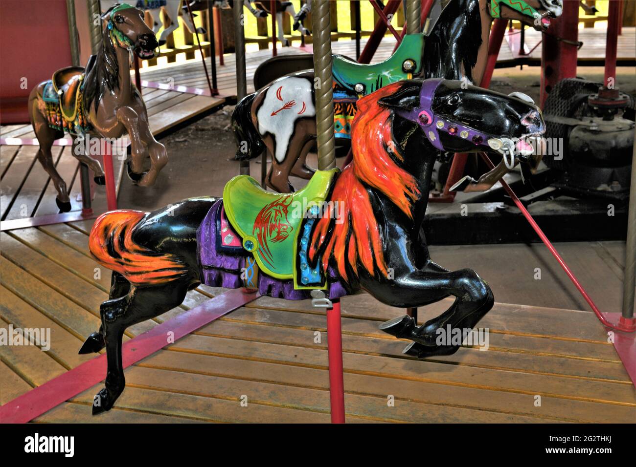 Merry go round horses hi-res stock photography and images - Alamy