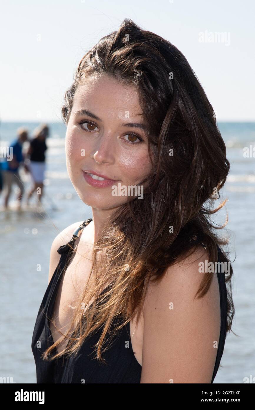 Marilou Aussiloux attending a Photocall on the beach as part of the ...