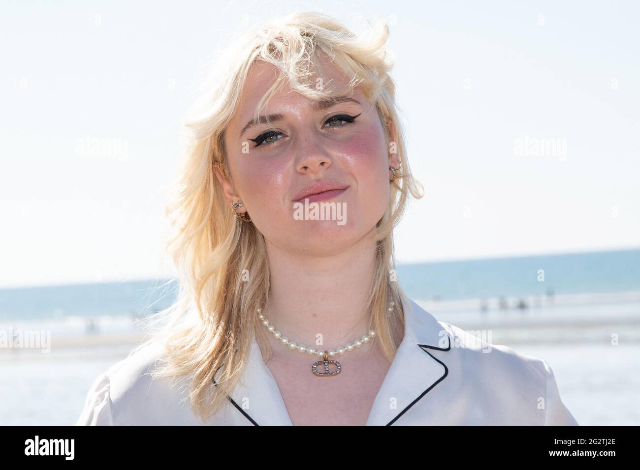Tallulah Cassavetti attending a Photocall on the beach as part of the ...