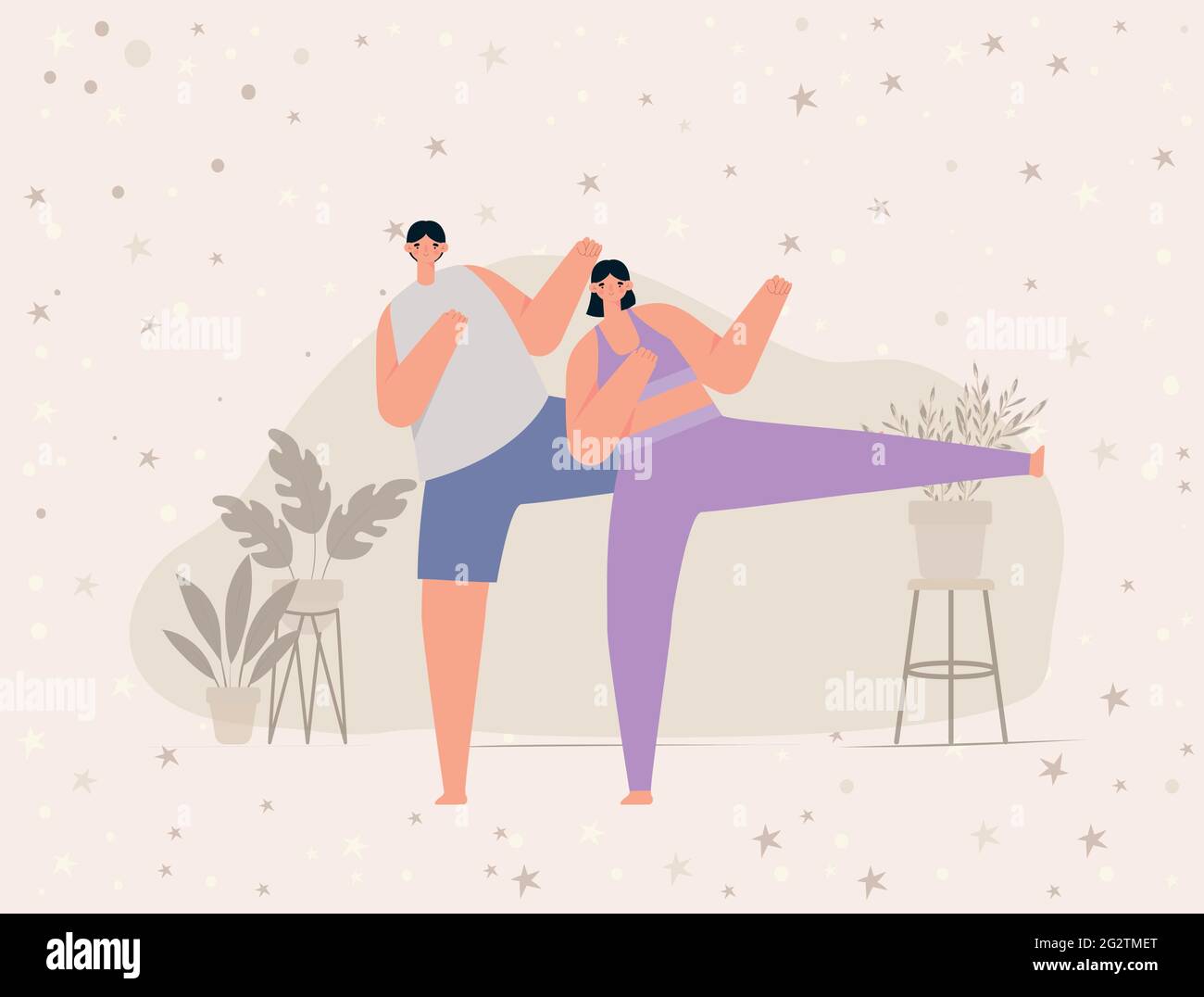fitness couple icon Stock Vector Image & Art - Alamy
