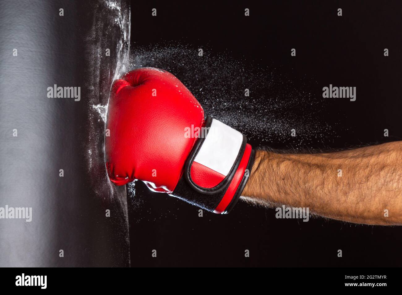 Red Boxing Gloves Punching