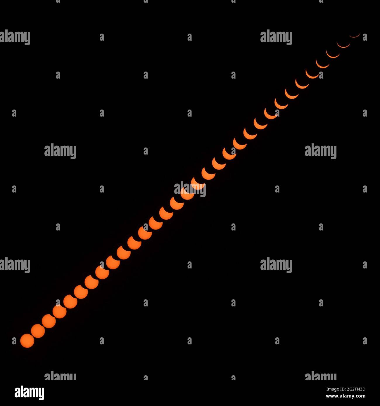 Solar Eclipse Phases Stock Photo - Alamy