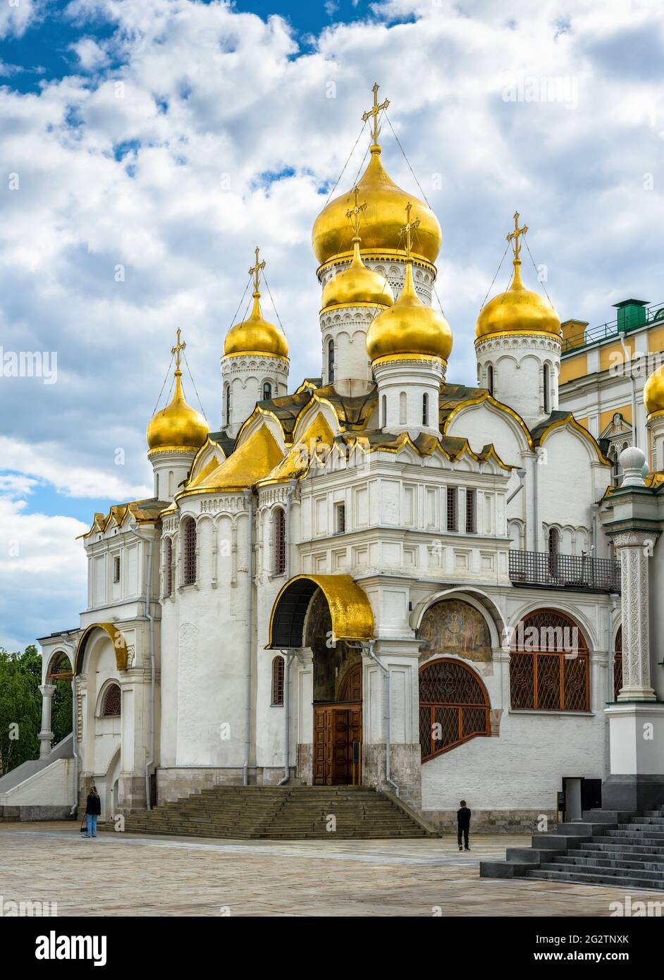 Annunciation Cathedral at Moscow Kremlin, Russia. Vertical view of ...