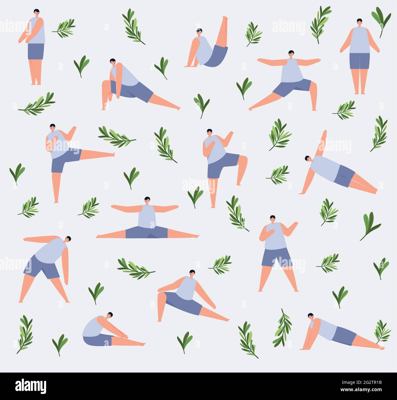 fitness men pattern Stock Vector Image & Art - Alamy
