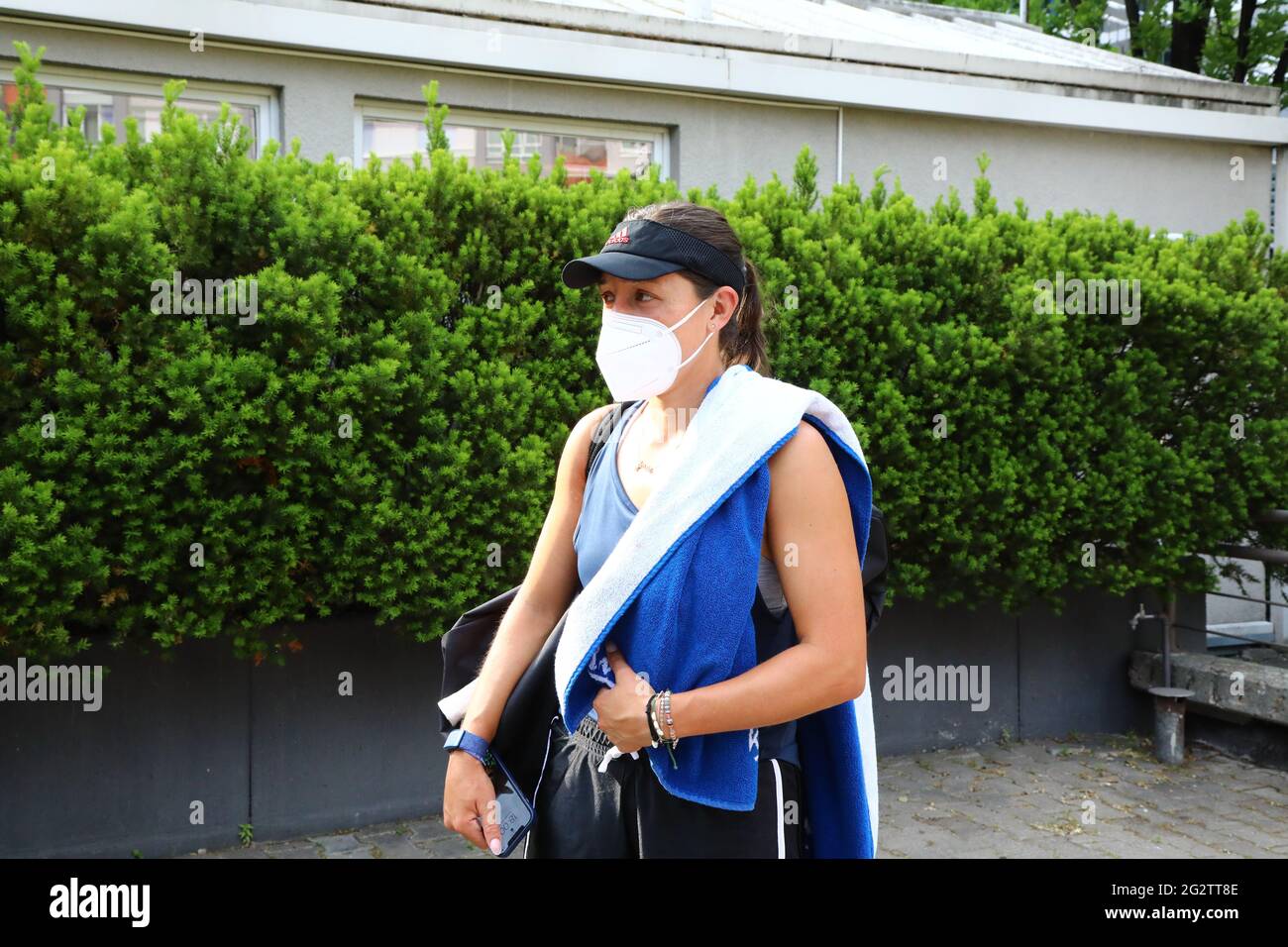 Jessica Pegula bei der Ankunft zur WTA Tour 2021 in Berlin am 10.06. ...