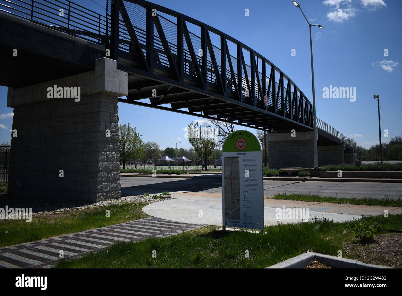 Monon bridge hi-res stock photography and images - Alamy
