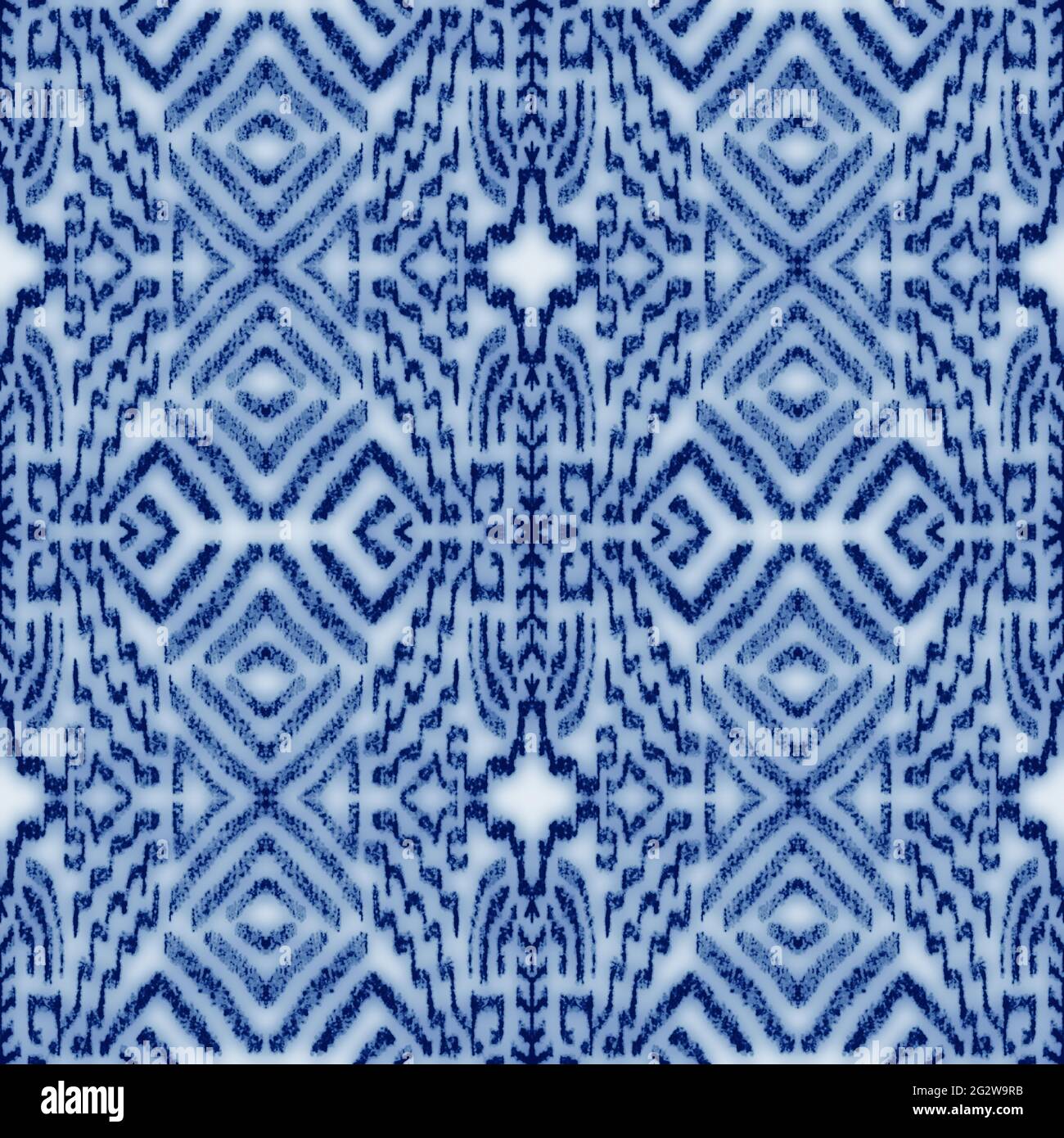 Seamless classic blue and white ceramic design Stock Photo - Alamy