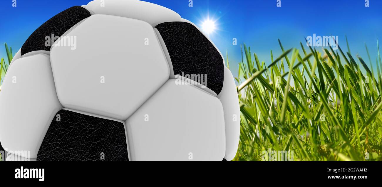 Soccer football ball stadium 3d hi-res stock photography and images - Alamy
