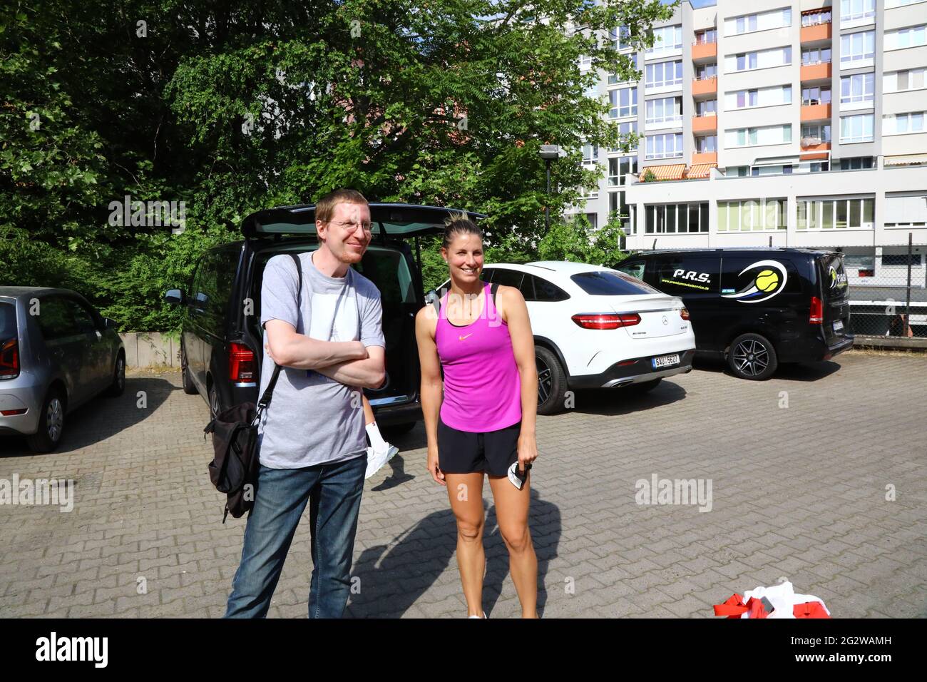 Mandy Minella bei der Ankunft zur WTA Tour 2021 in Berlin am 10.06.2021 ...