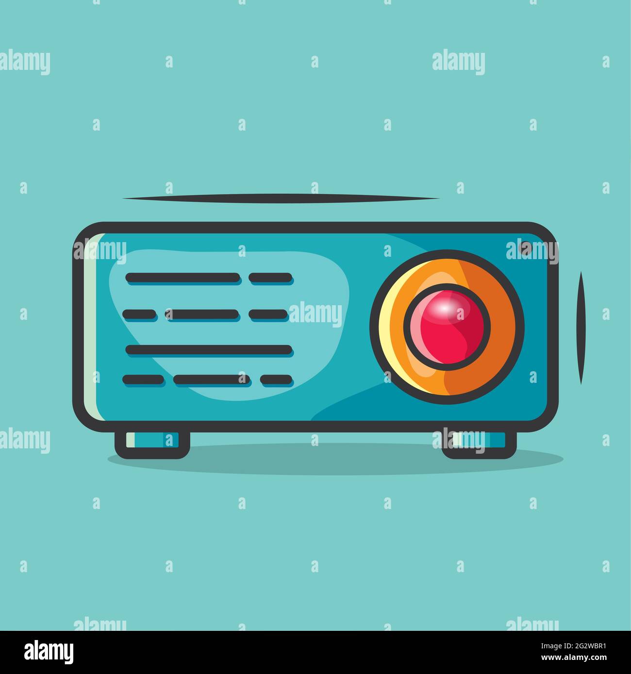 Projector presentation in meeting Stock Vector Images - Alamy