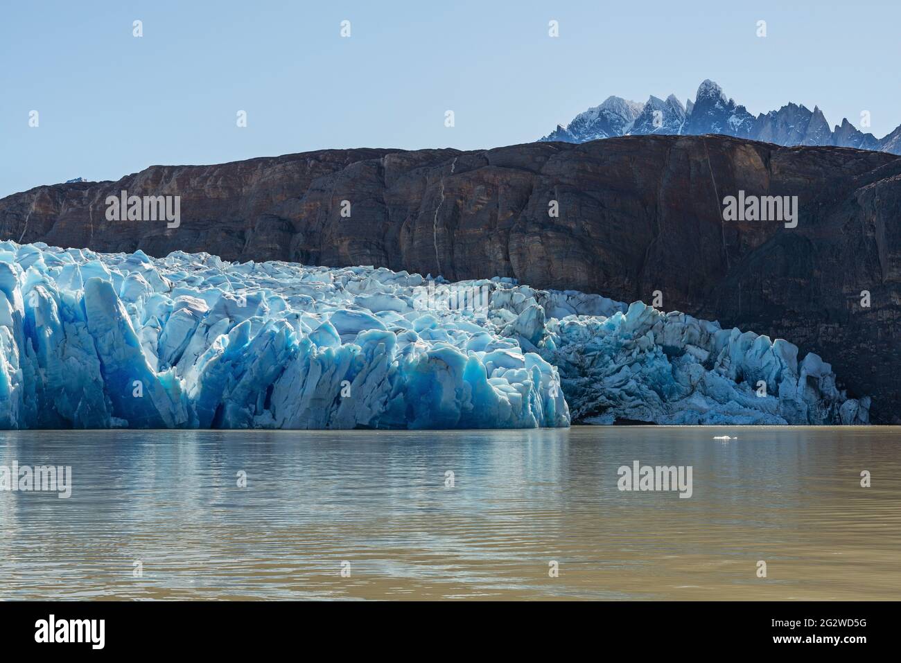 Torres del Paine landscape with Grey Glacier by Grey Lake, Torres del ...
