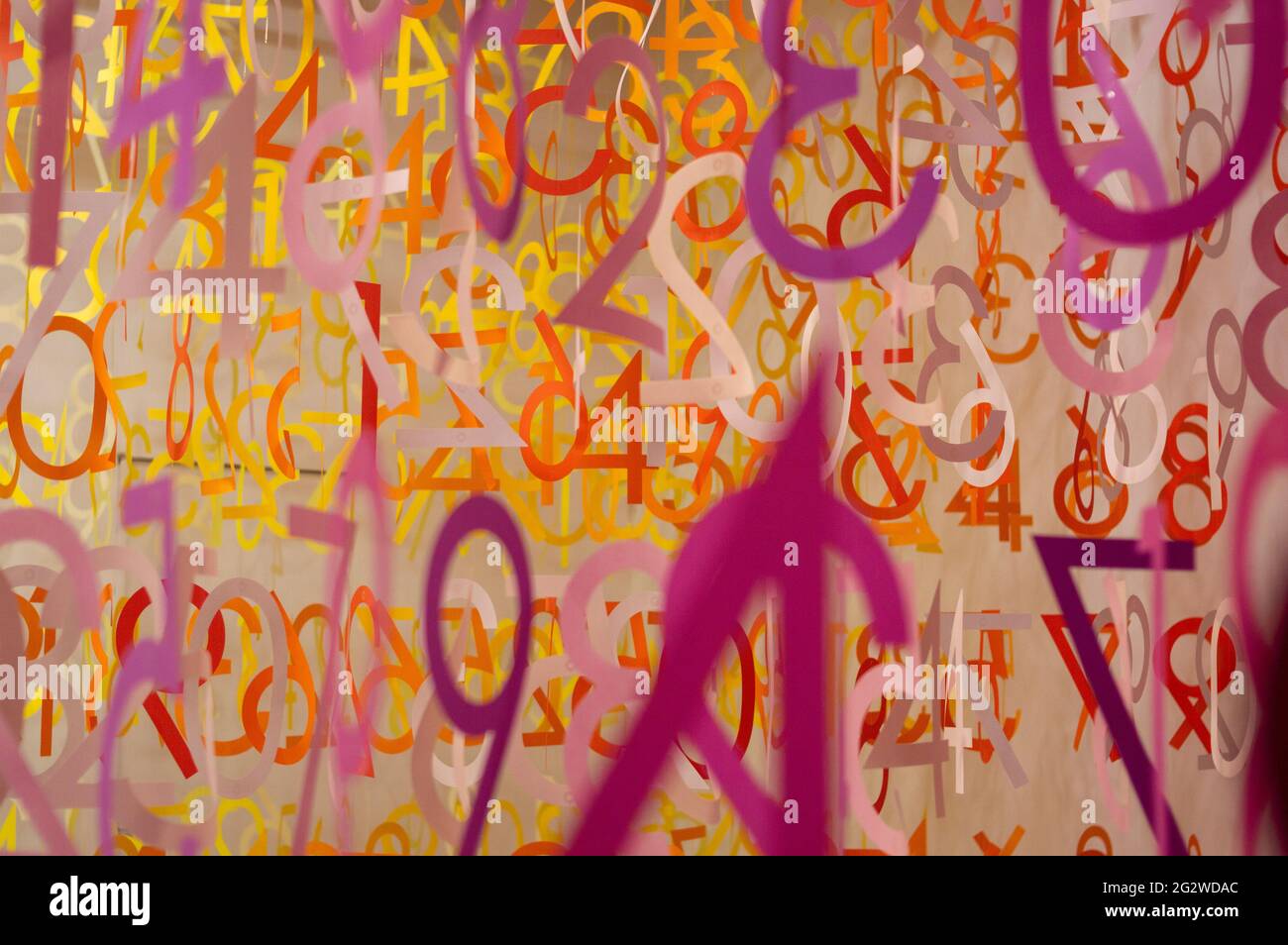 Background of numbers. illustration template for web design or greeting ...