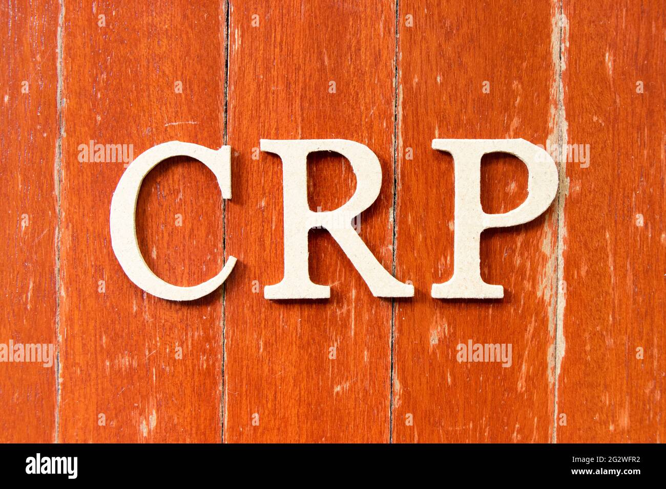 Alphabet letter in word CRP (abbreviation of C-Reactive Protein Test ...