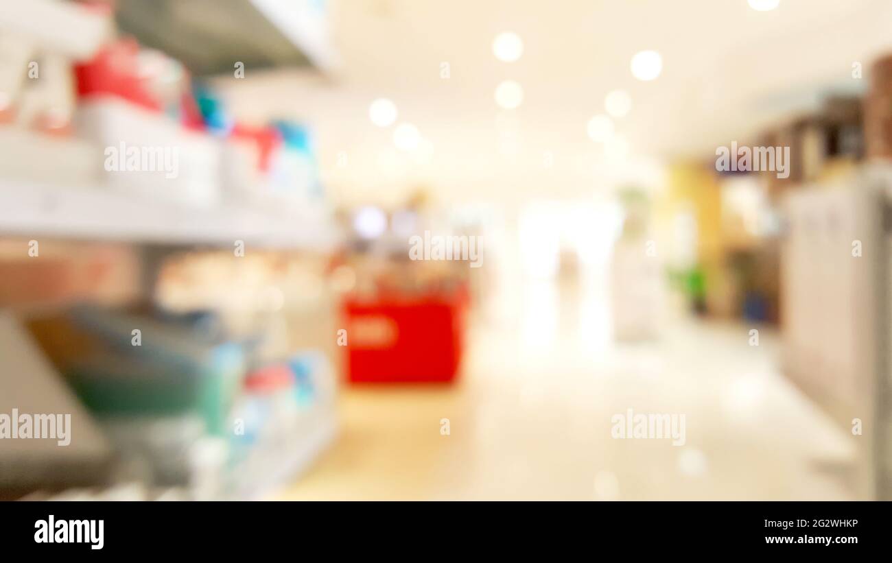 Blur background shopping mall business event in auditorium hall ...