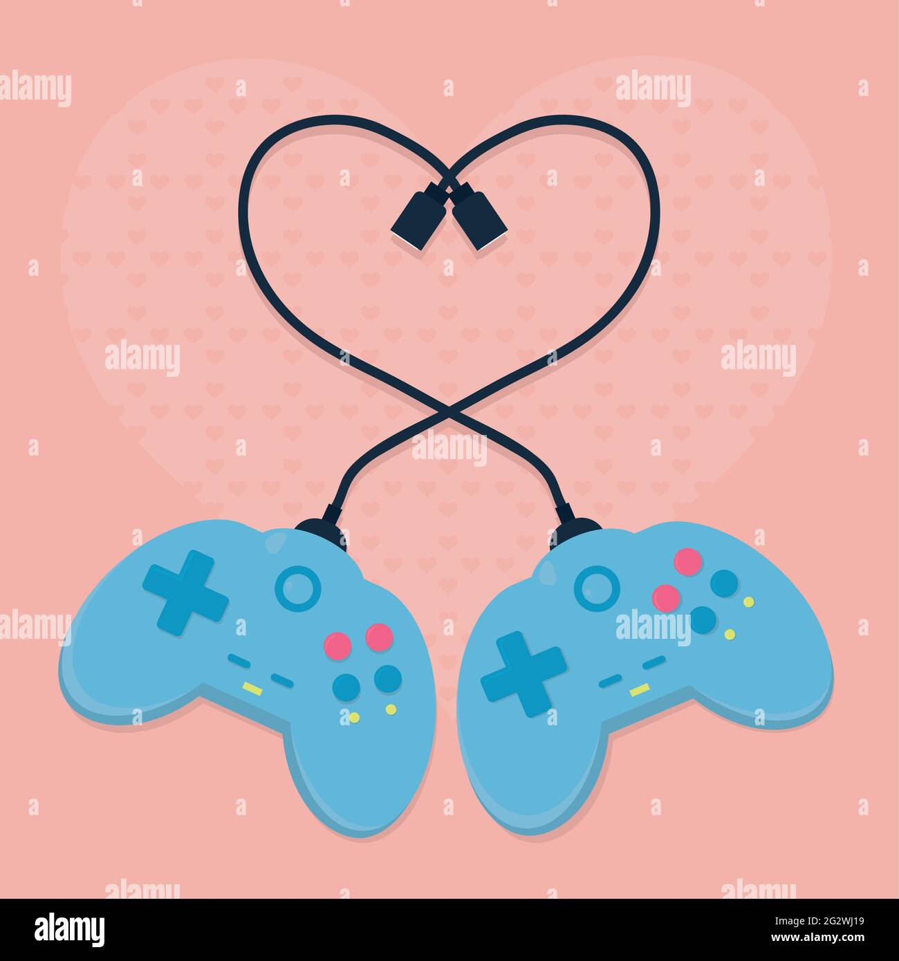 Old game console joysticks Stock Vector Images - Alamy