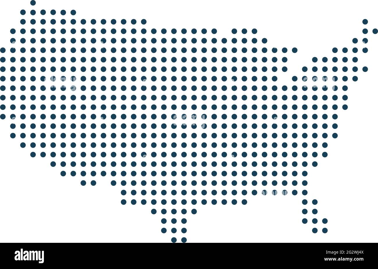 dotted Usa country map design Stock Vector Image & Art - Alamy