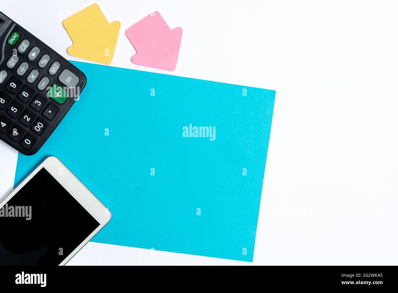 Display of Different Color Sticker Notes Arranged On Flat Lay ...