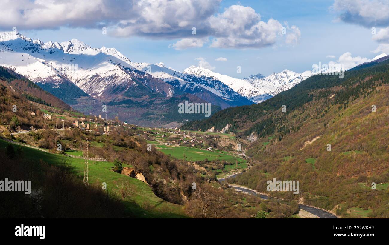 Beautiful old village Lengeri with its Svan Towers. Great place to ...
