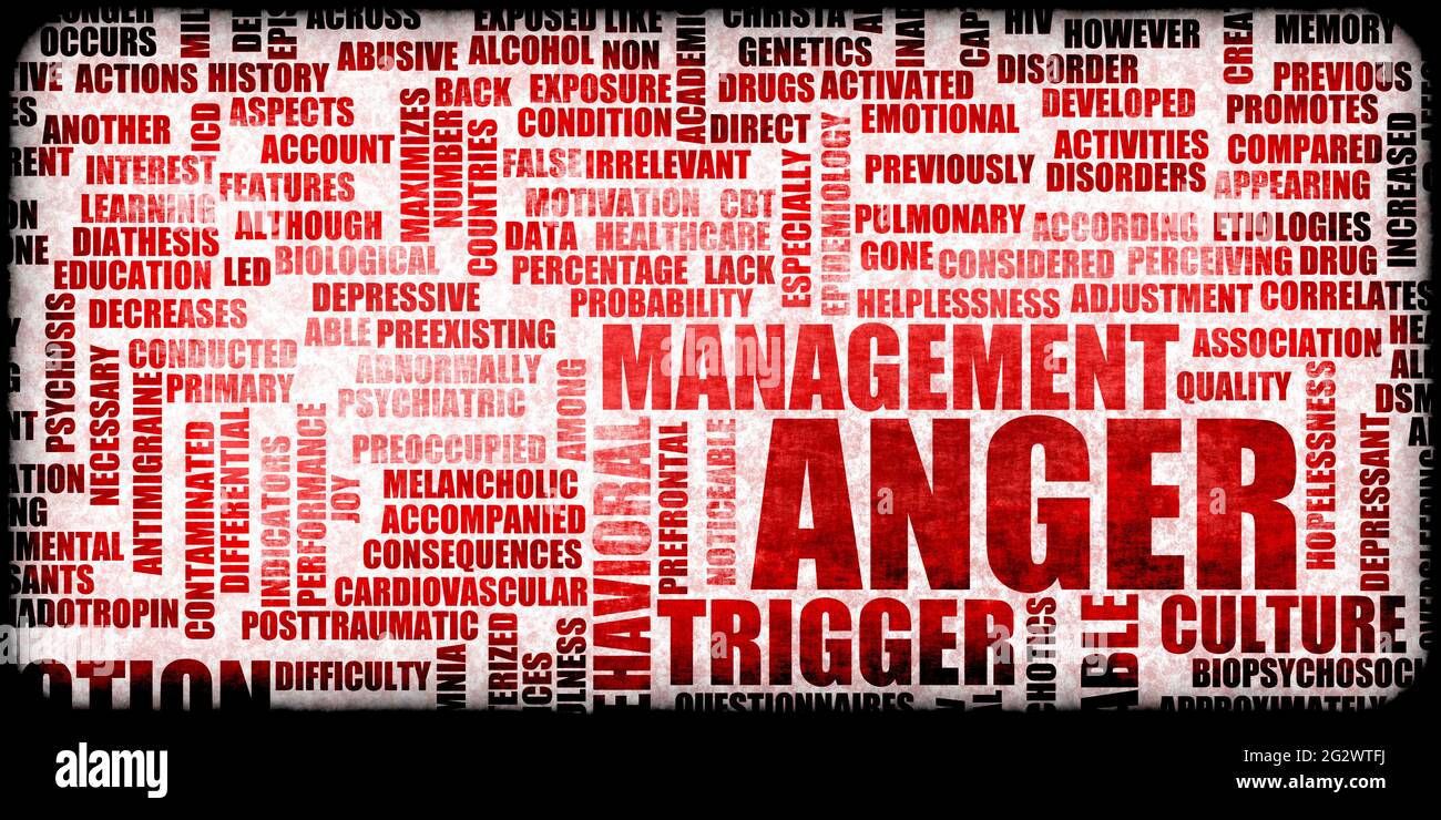 Anger Concept as a Concept Background Abstract Art Stock Photo - Alamy