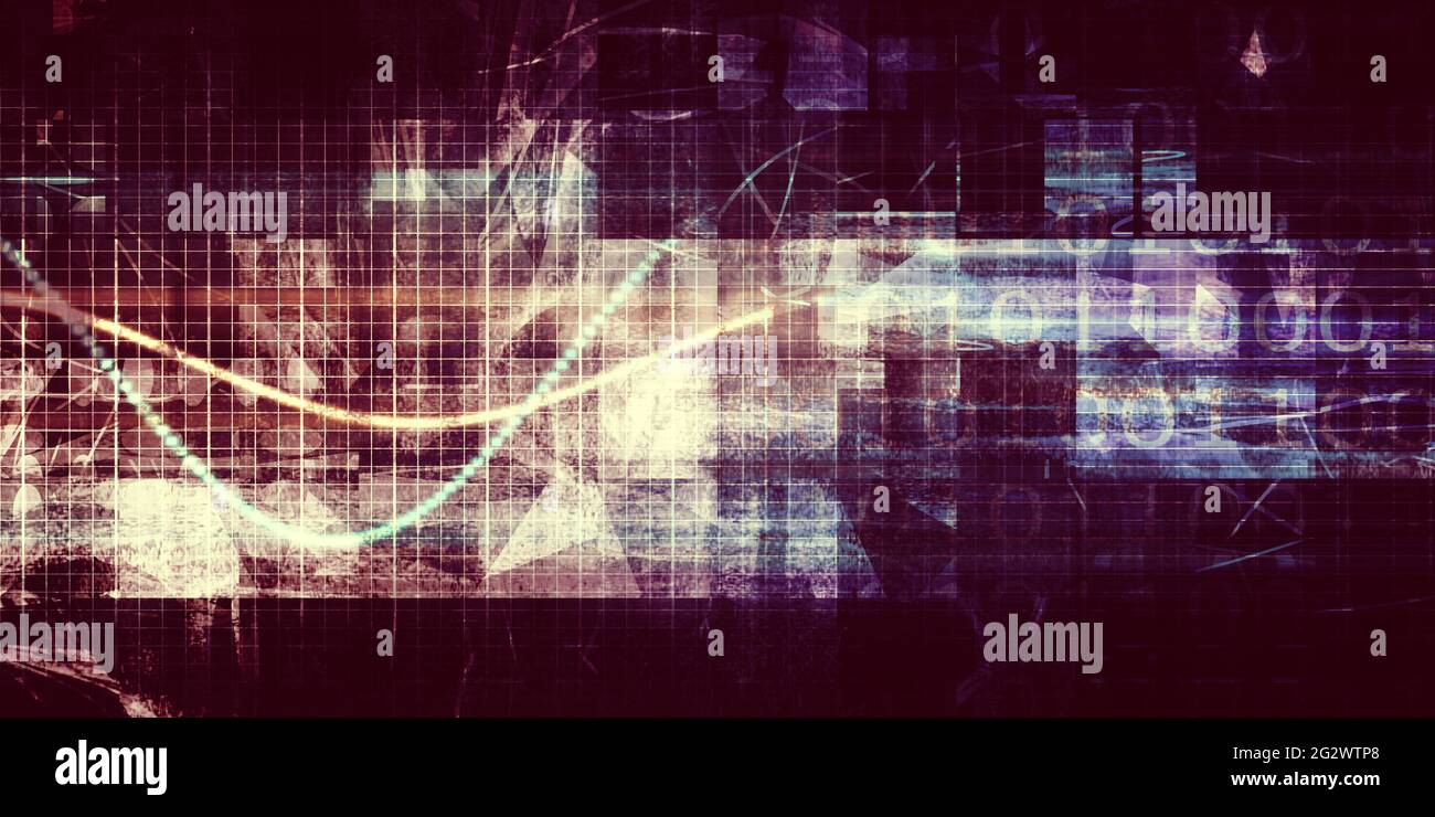 Science Technology Data As A Abstract Art Stock Photo - Alamy
