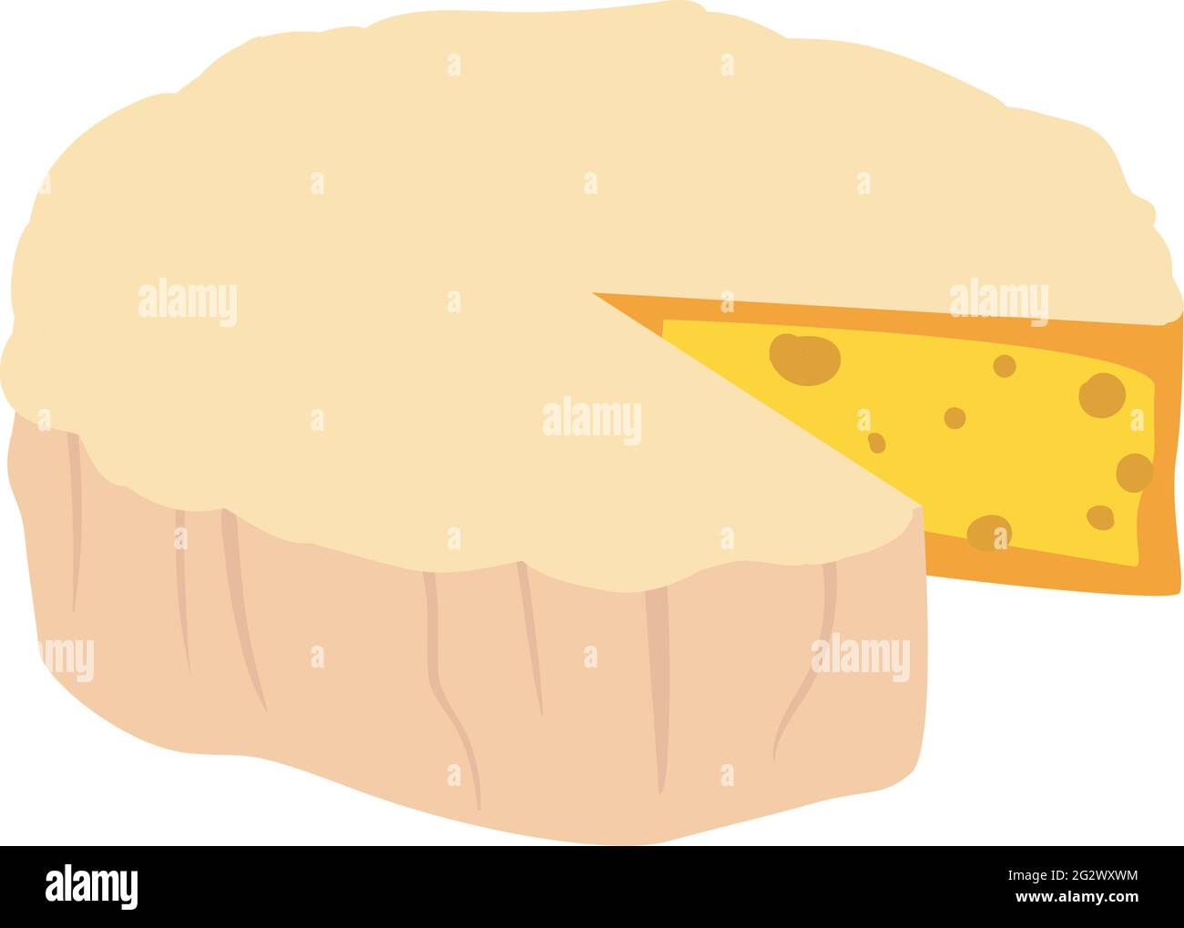 cheese brie type isolated icon Stock Vector Image & Art - Alamy