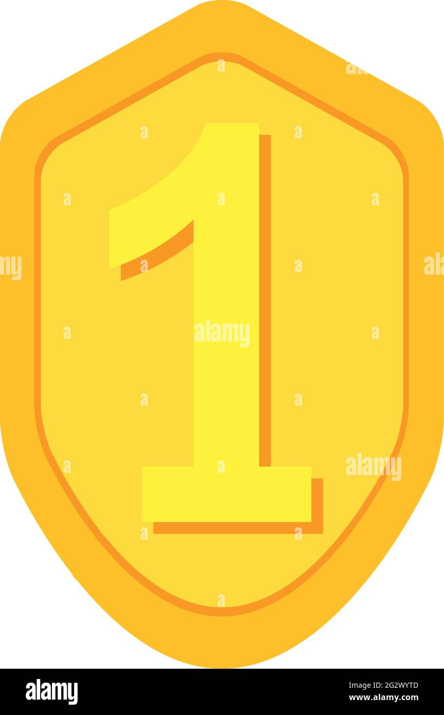 gold number one medal icon Stock Vector Image & Art - Alamy