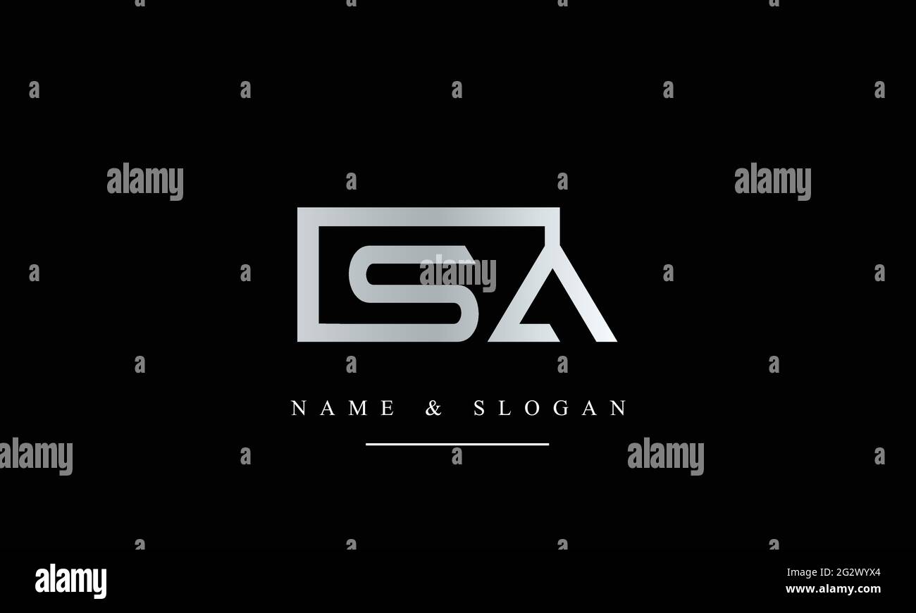 Letter sa logo hi-res stock photography and images - Alamy