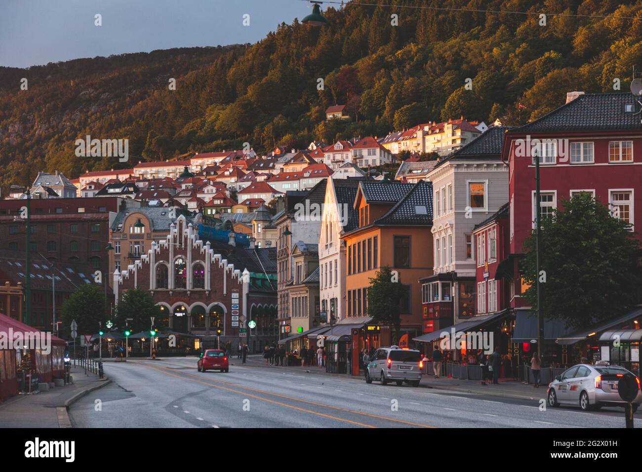 Golden Hour in Bergen, Norway Stock Photo - Alamy
