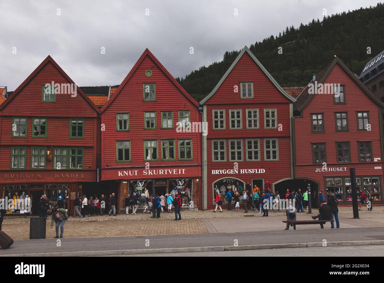 Bryggen in Bergen, Norway Stock Photo - Alamy