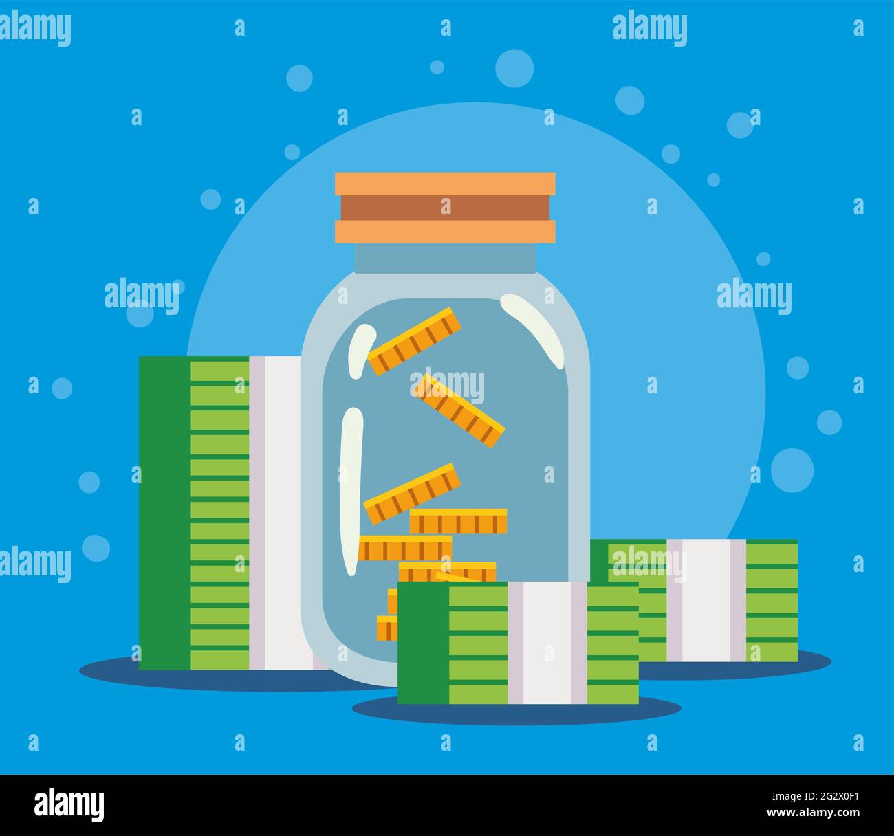 Pile money dollar bills Stock Vector Images - Alamy