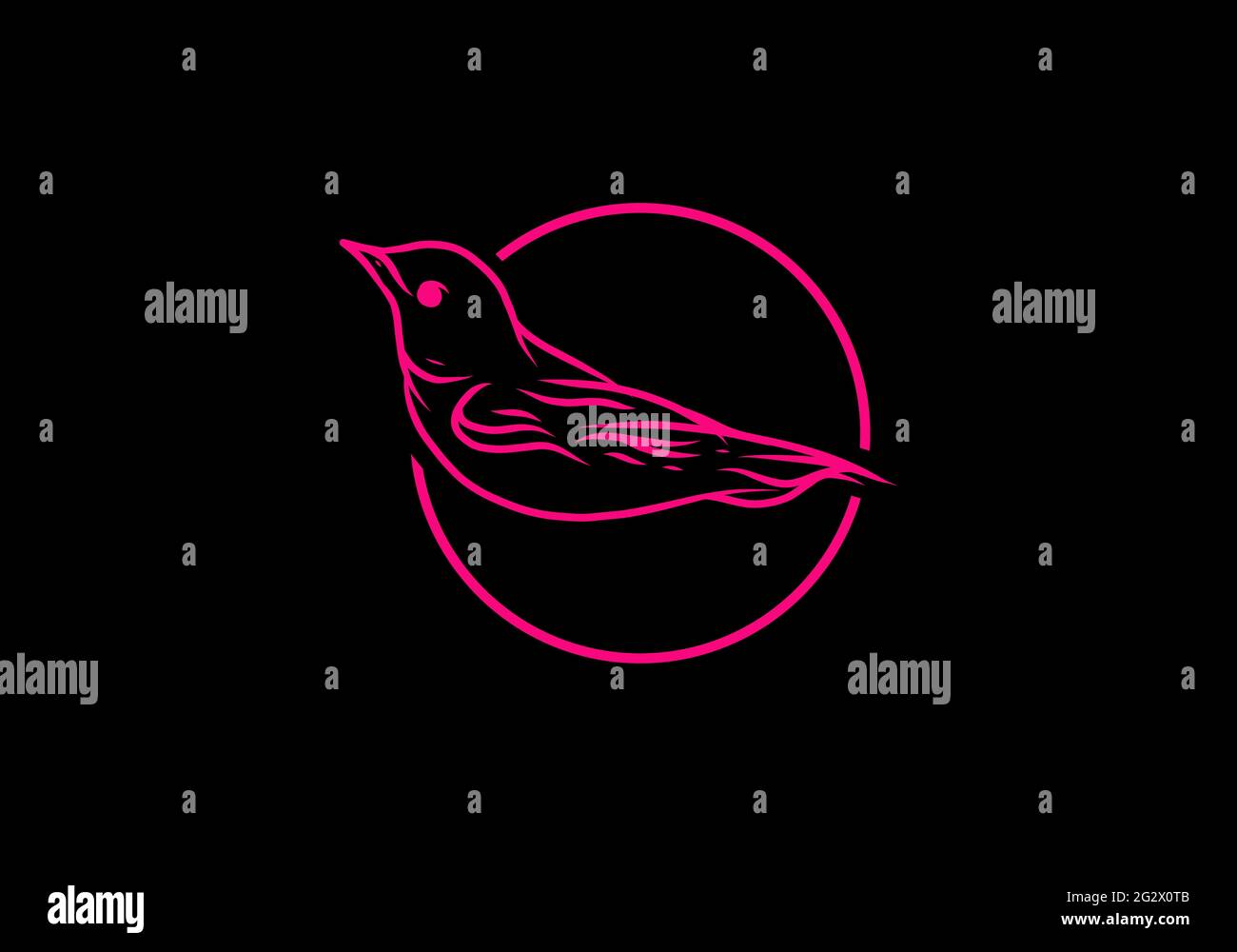 Pigeon one line drawing Stock Vector Images - Alamy