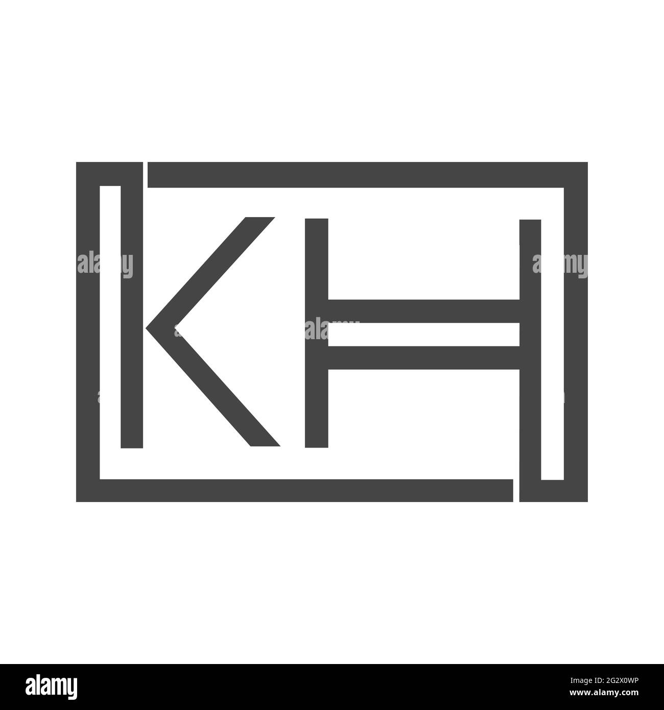 Alphabet Initials logo HK, KH, K and H Stock Vector Image & Art - Alamy