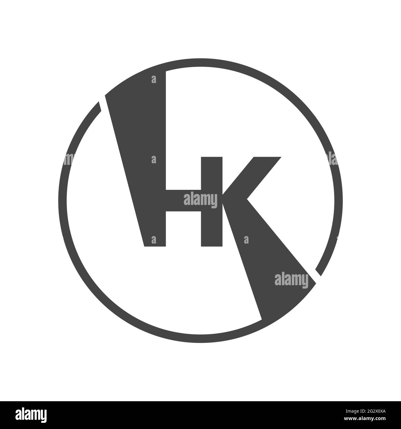 Alphabet Initials logo HK, KH, K and H Stock Vector Image & Art - Alamy
