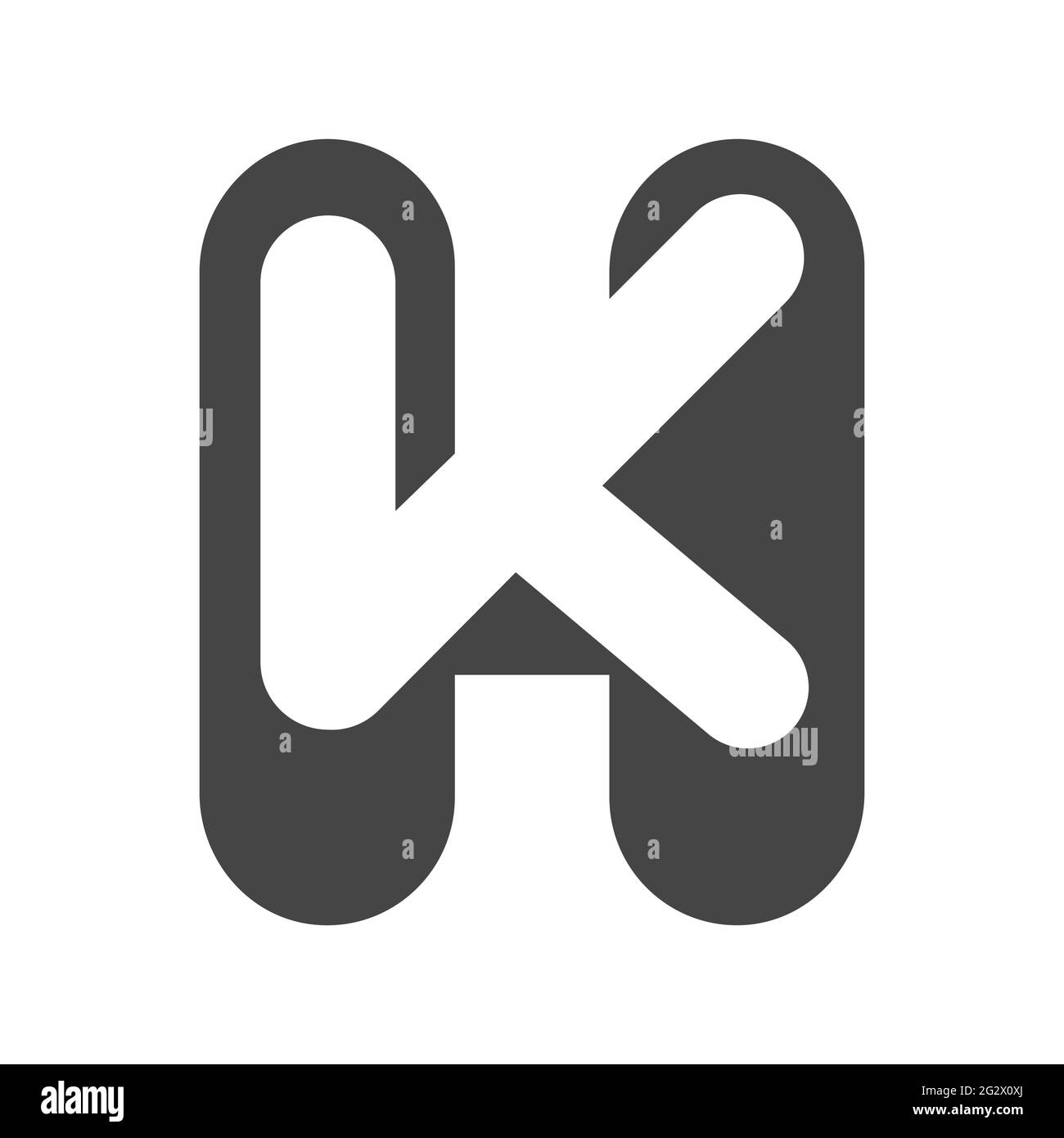 Alphabet Initials logo HK, KH, K and H Stock Vector Image & Art - Alamy