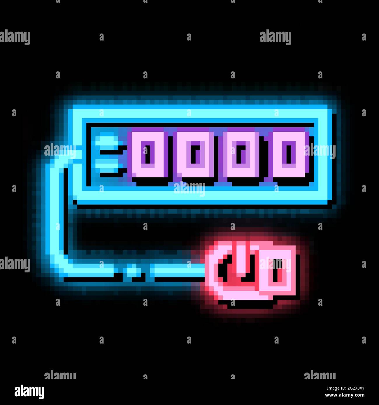 modem internet device neon glow icon illustration Stock Vector Image ...