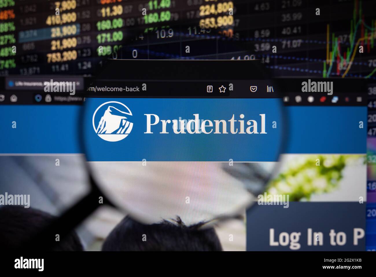 Prudential logo hi-res stock photography and images - Alamy