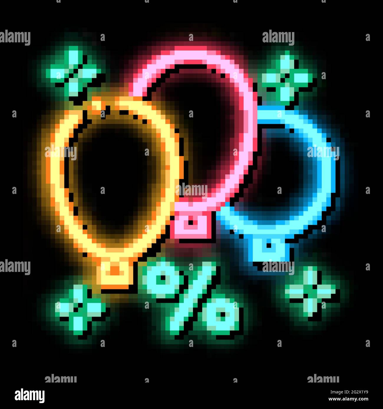 Gift pay card neon Stock Vector Images - Alamy