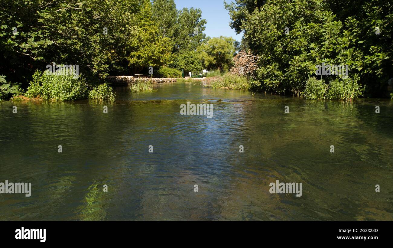 Aerial Photography of the Banias Stream (Banias River or Hermon River ...