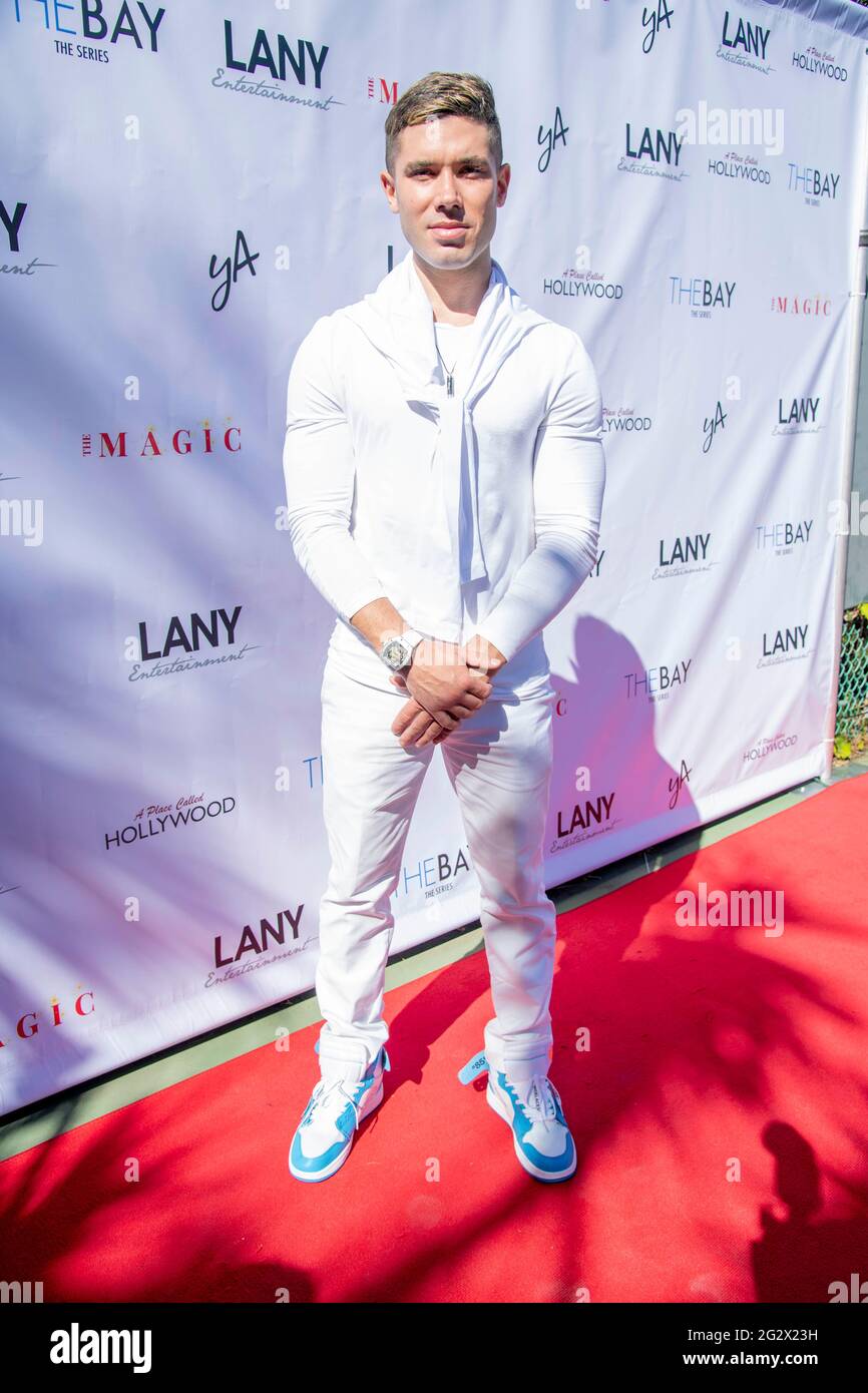 Los Angeles, USA. 12th June, 2021. Kristos Andrews attends LANY ...