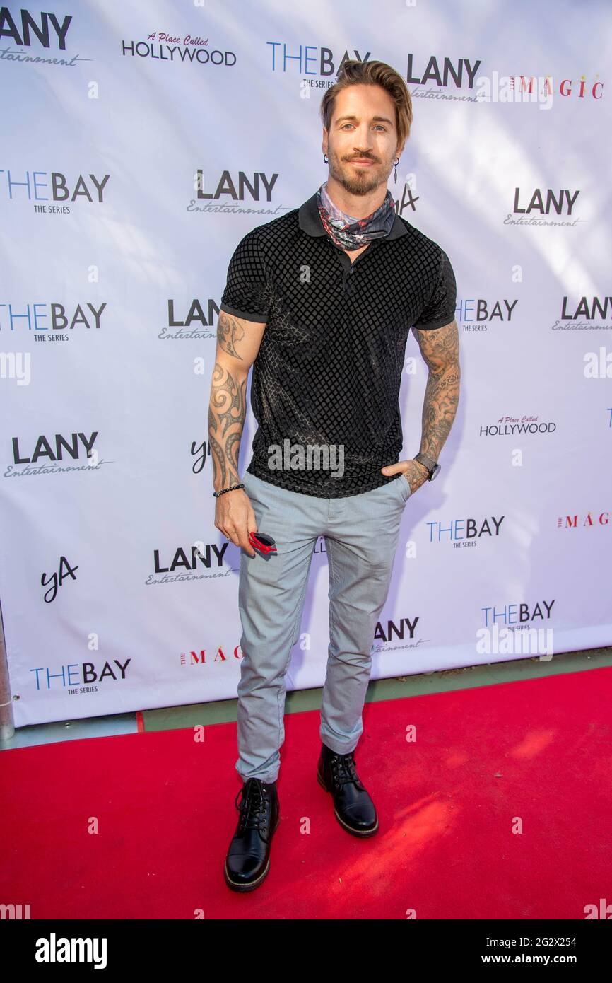 Los Angeles, USA. 12th June, 2021. Travis DesLaurier attends LANY ...